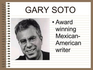 Gary Soto Author Study | PPT