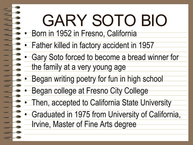 Gary Soto Author Study | PPT