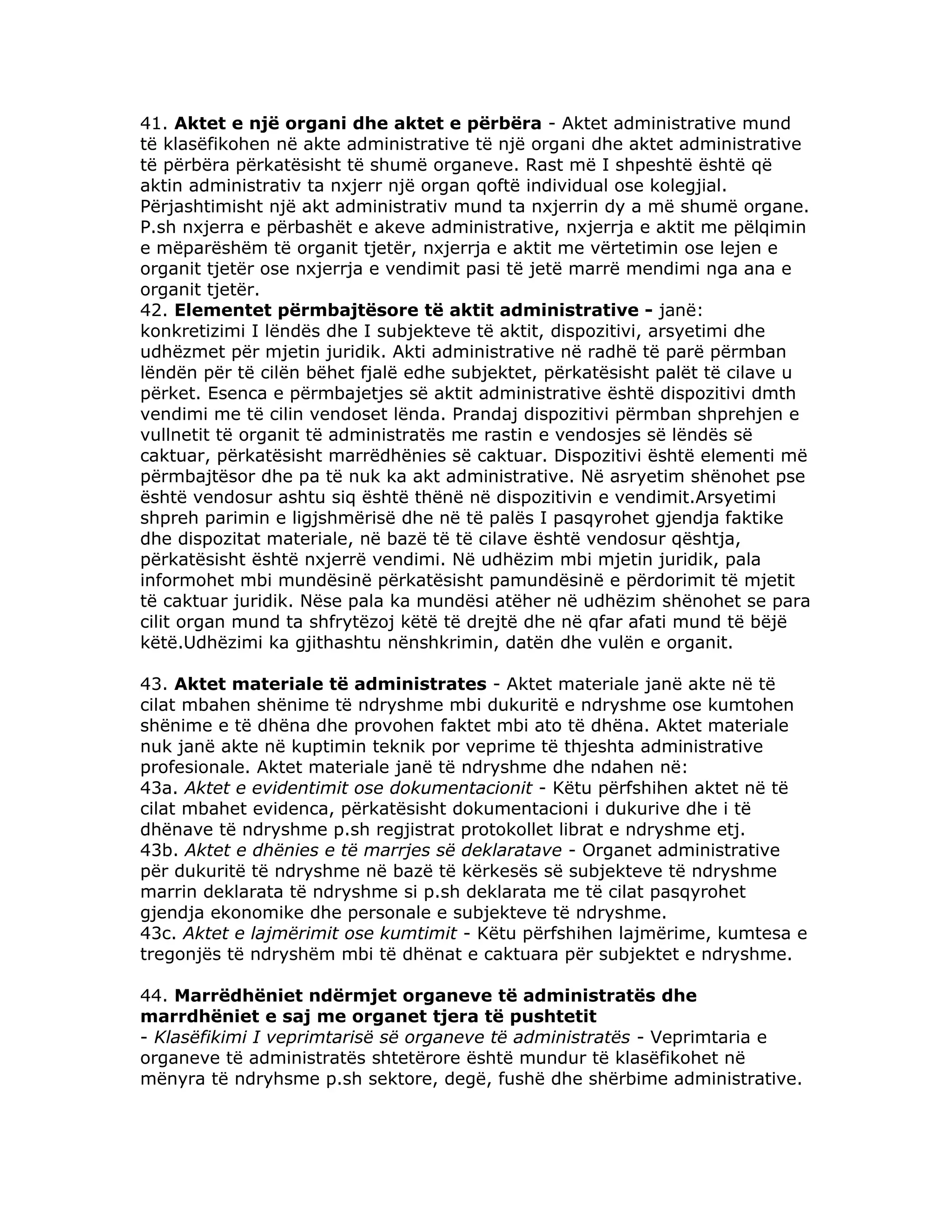 E drejta administrative | DOC