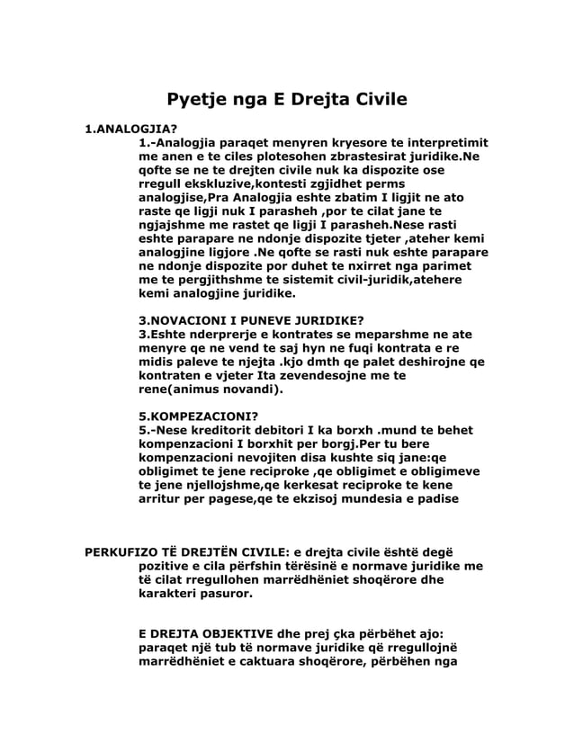 E drejta civile | DOC