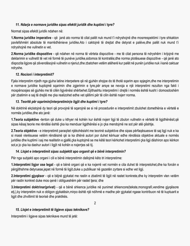 E Drejta Civile - Pyetje & Përgjigje | PDF