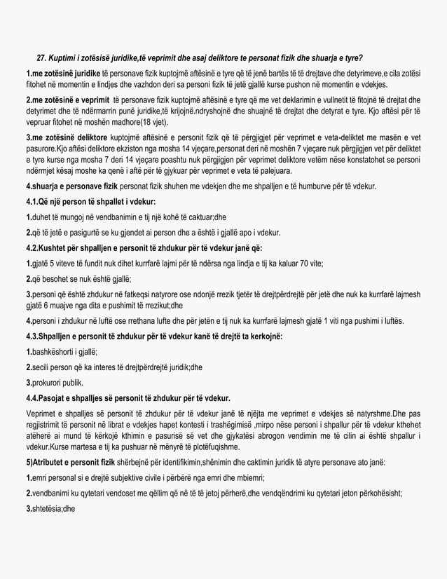 E Drejta Civile - Pyetje & Përgjigje | PDF