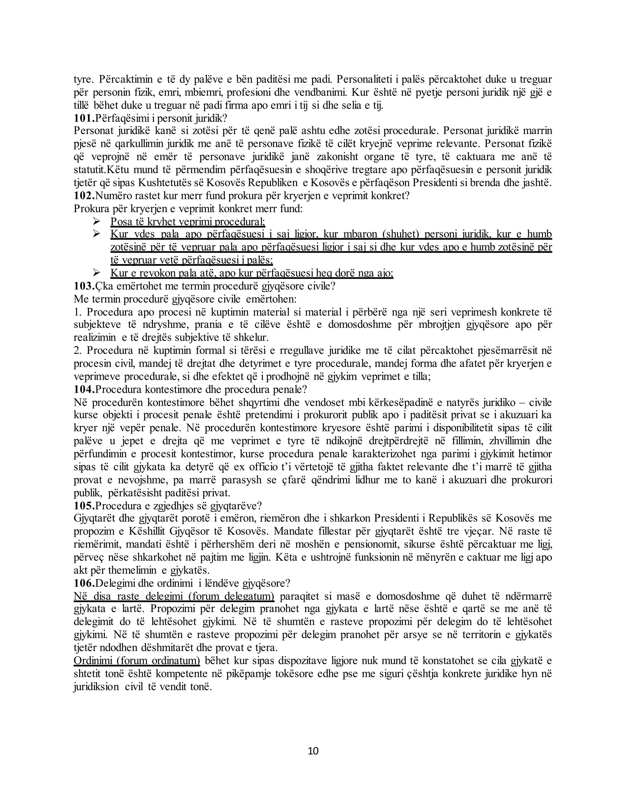 E drejta e procedures civile 1 | DOCX