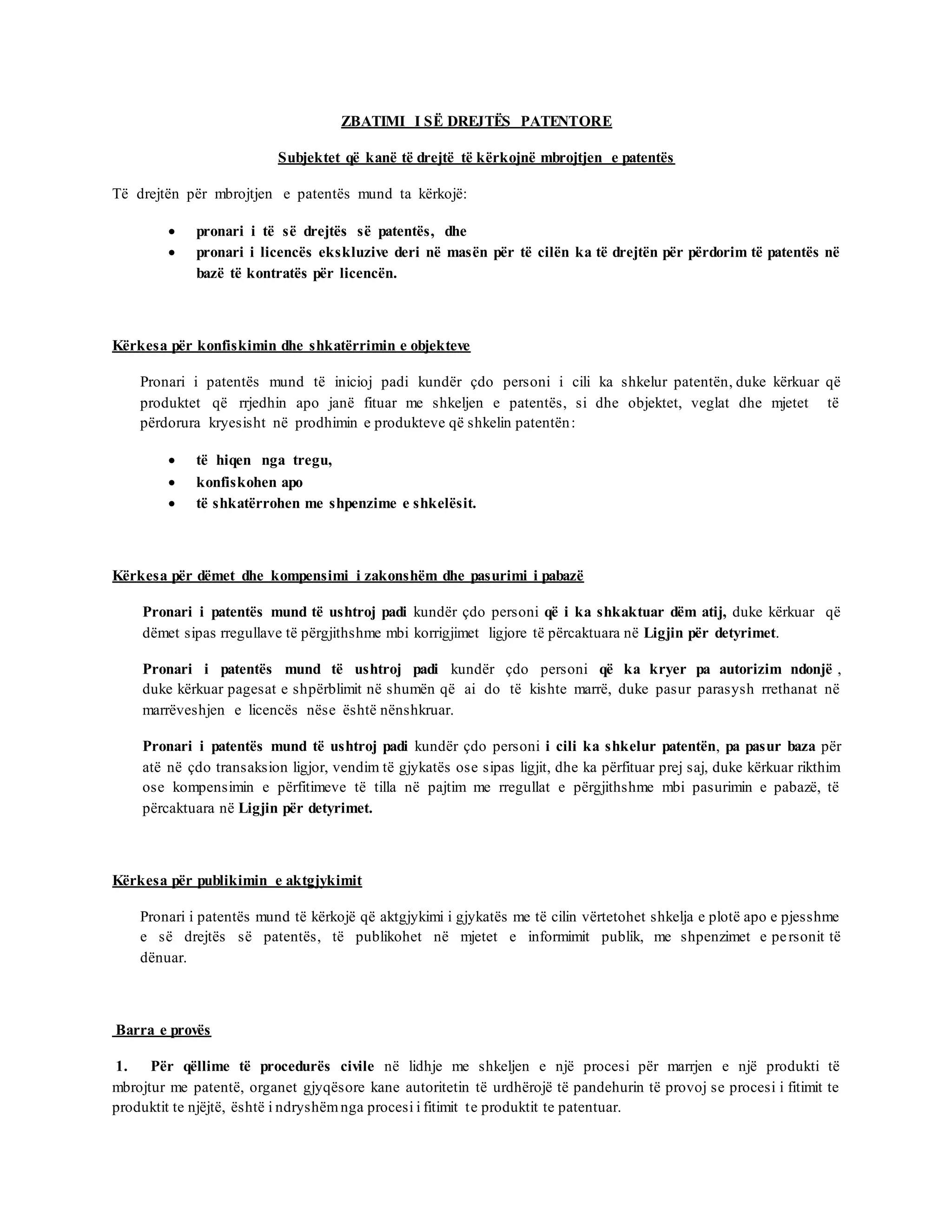 E drejta e pronësisë intelektuale Pjesa II | PDF