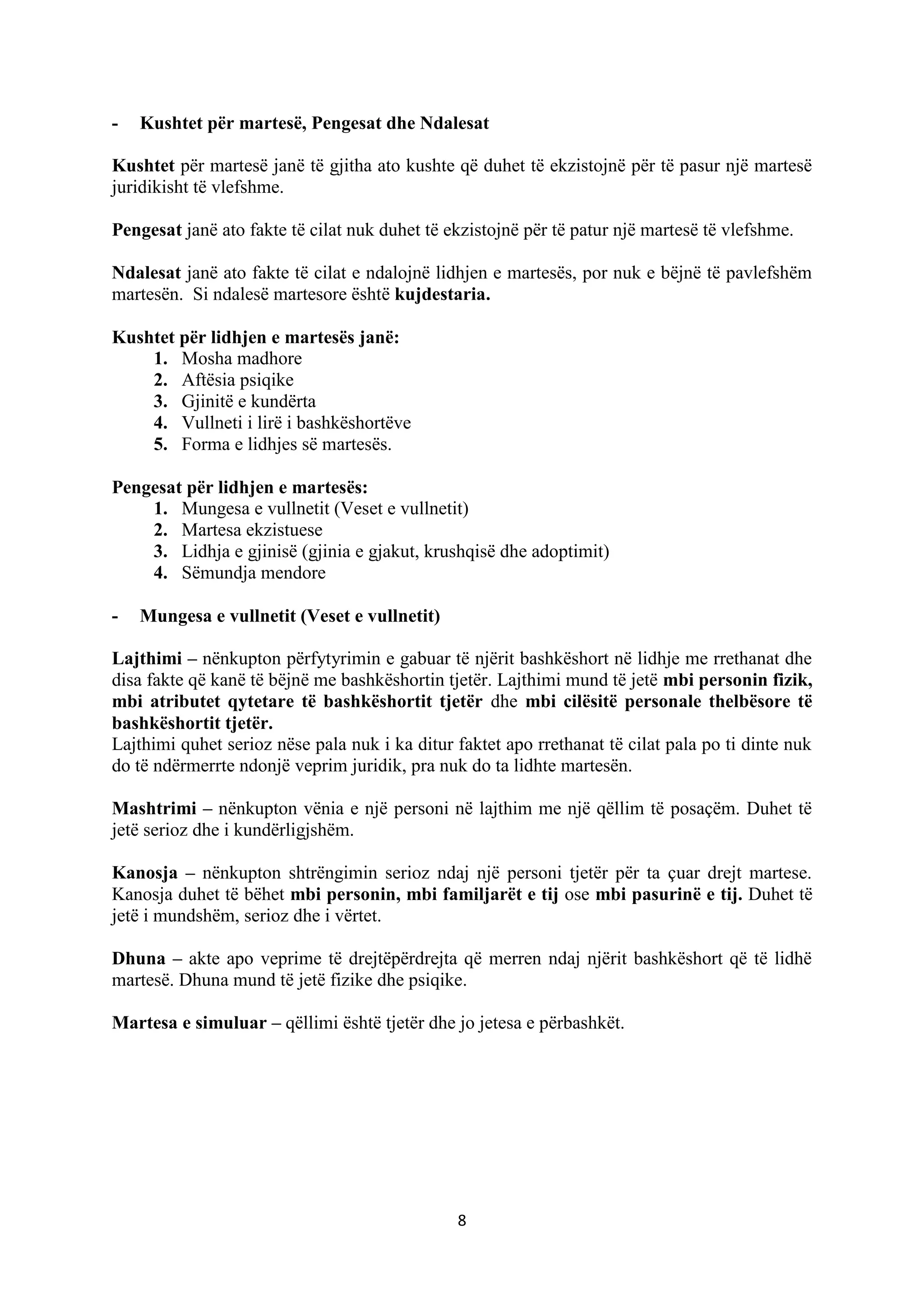 E drejta familjare (permbledhje) | PDF