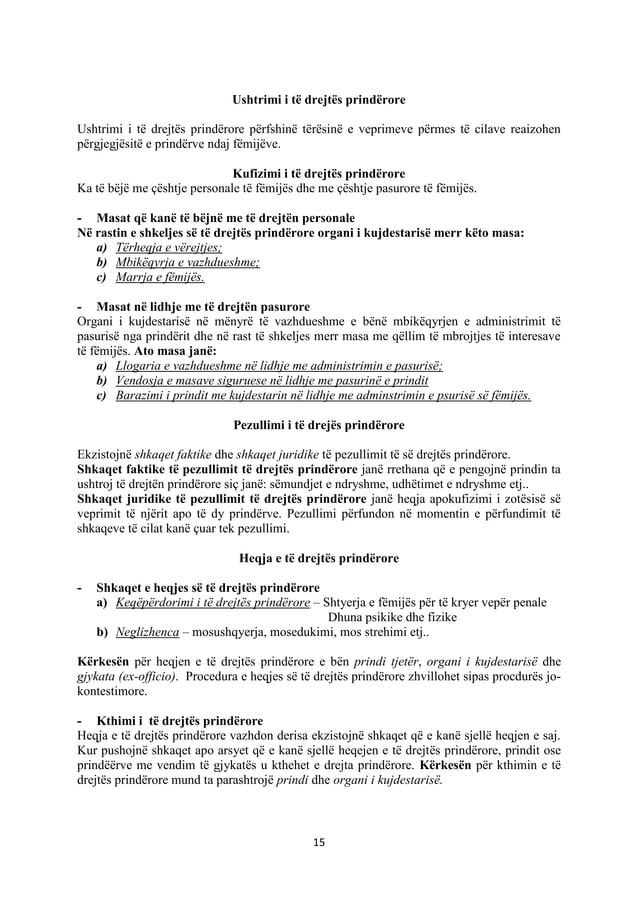 E drejta familjare (permbledhje) | PDF