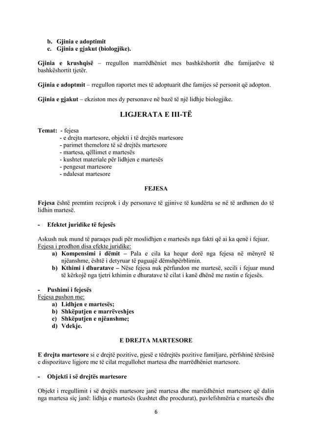 E drejta familjare (permbledhje) | PDF