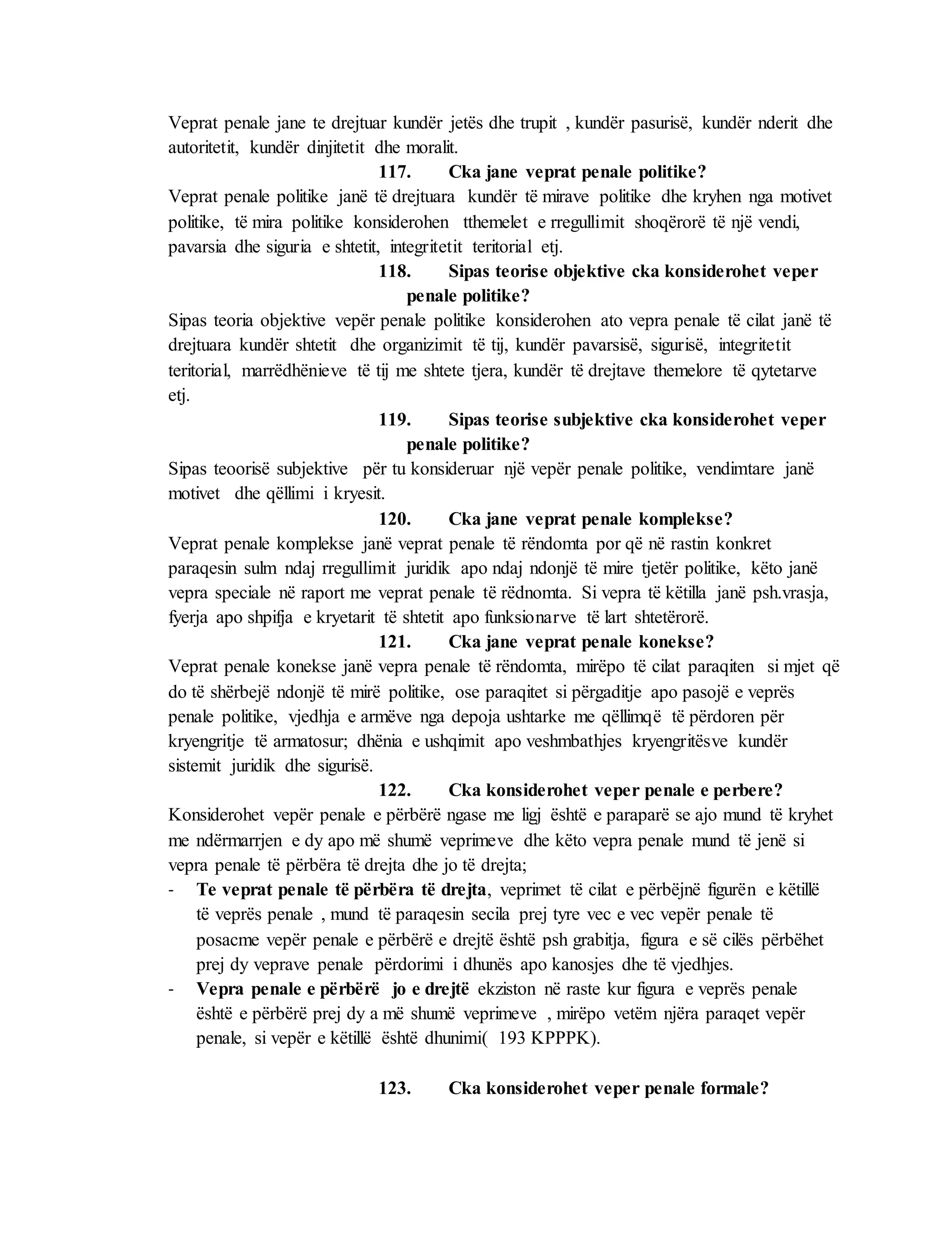 E DREJTA PENALE - 300 PYETJE DHE PERGJIGJE | DOCX