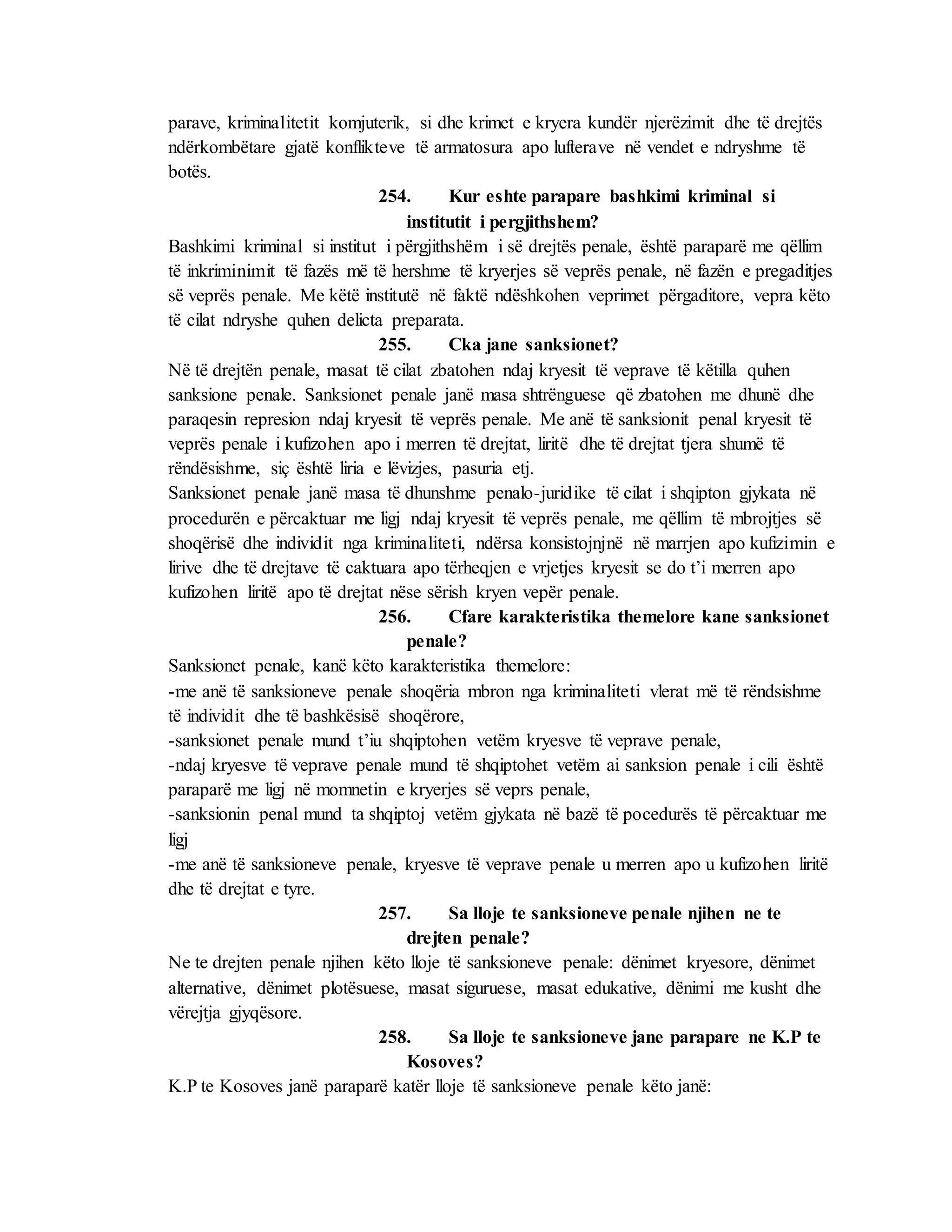 E DREJTA PENALE - 300 PYETJE DHE PERGJIGJE | DOCX