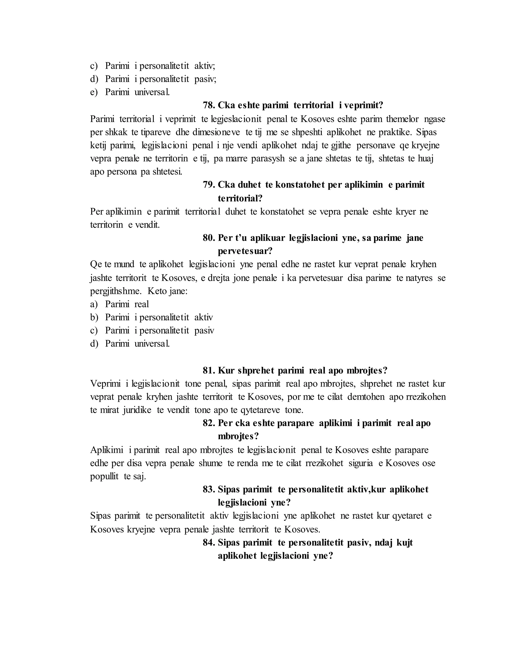 E DREJTA PENALE - 300 PYETJE DHE PERGJIGJE | DOCX