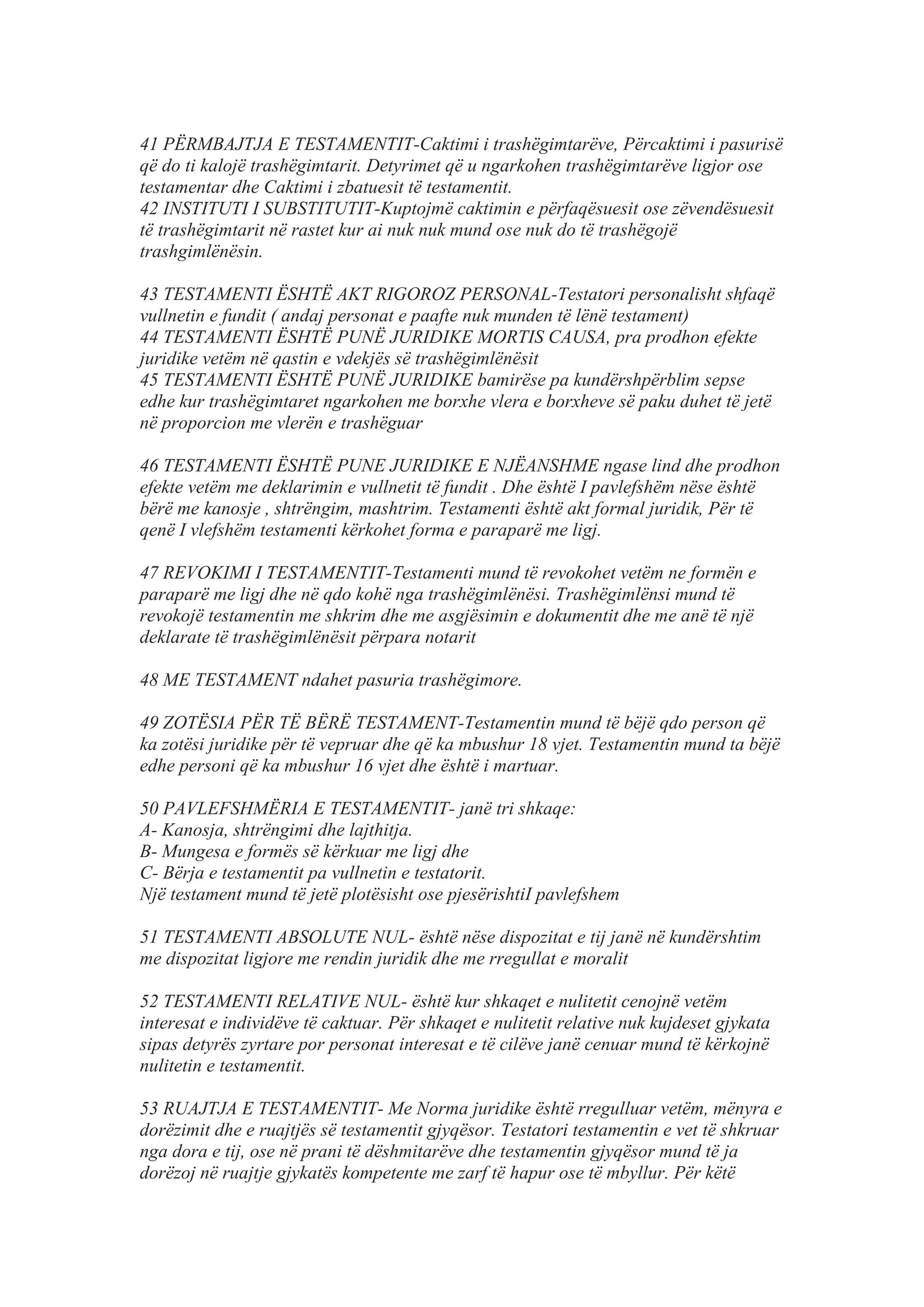 E Drejta Trashëgimore - Pyetje & Përgjigje | PDF