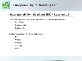 European Digital Reading Lab aka EDRLab | PPTX