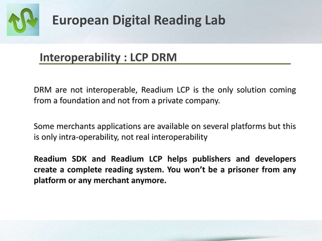 European Digital Reading Lab aka EDRLab | PPTX