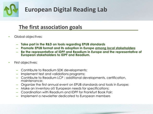 European Digital Reading Lab aka EDRLab | PPTX