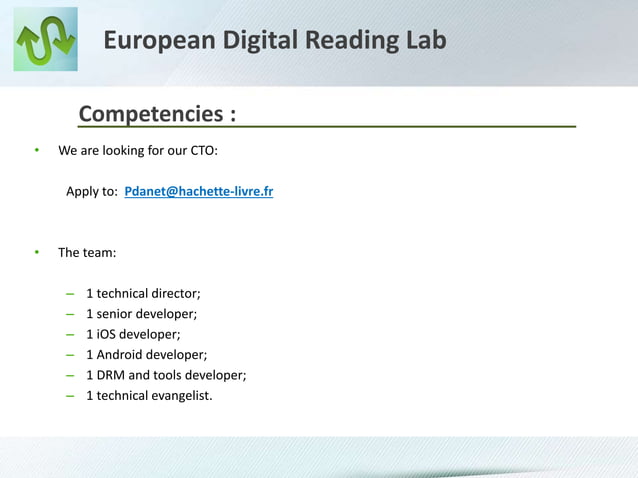 European Digital Reading Lab aka EDRLab | PPTX