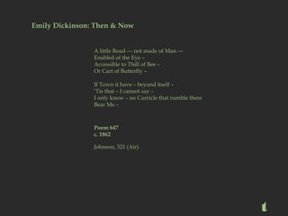 Emily Dickinson & Romanticism | PPT
