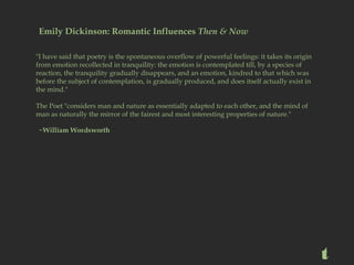 Emily Dickinson & Romanticism | PPT