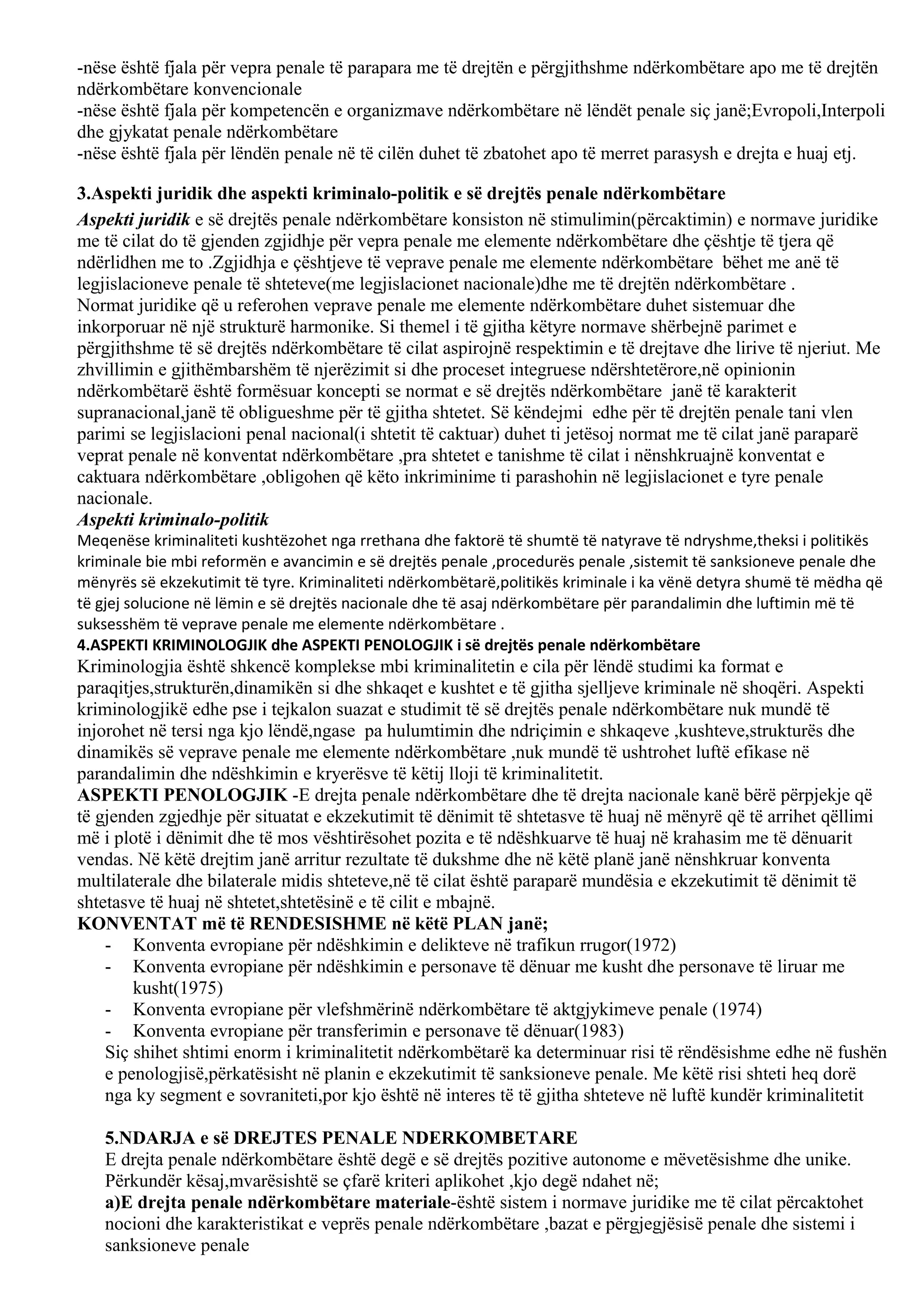 E drejta penale nderkombetare | DOC