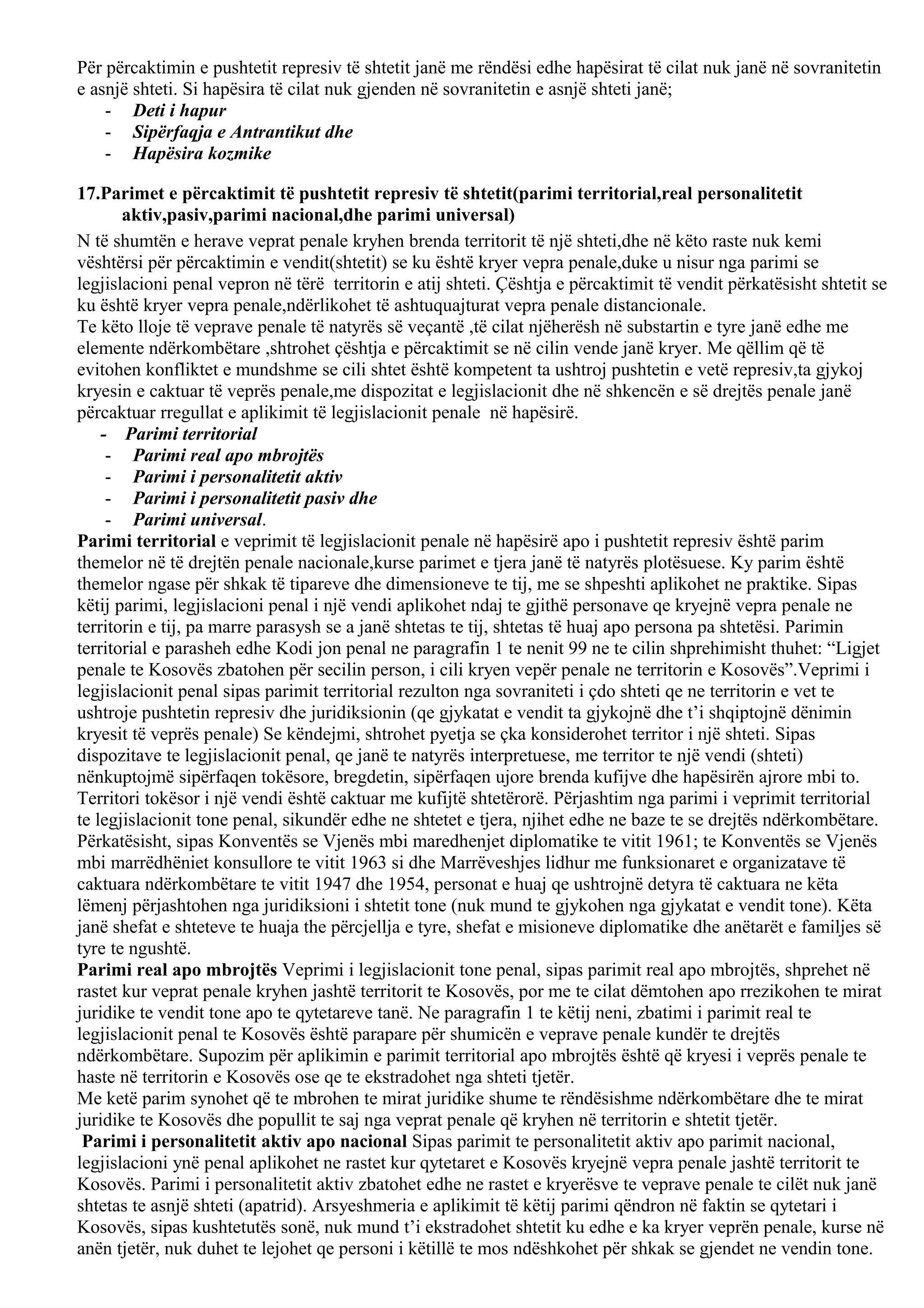 E drejta penale nderkombetare | DOC