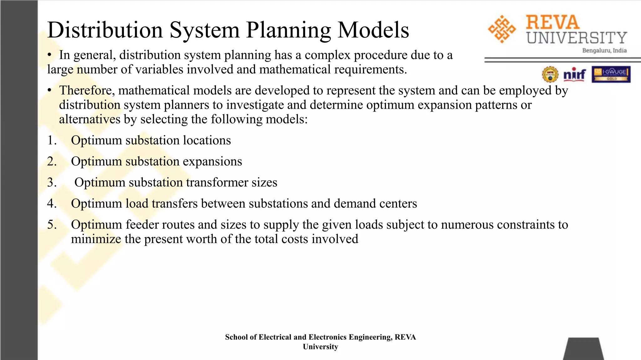 Distribution System Planning and Design | PPTX
