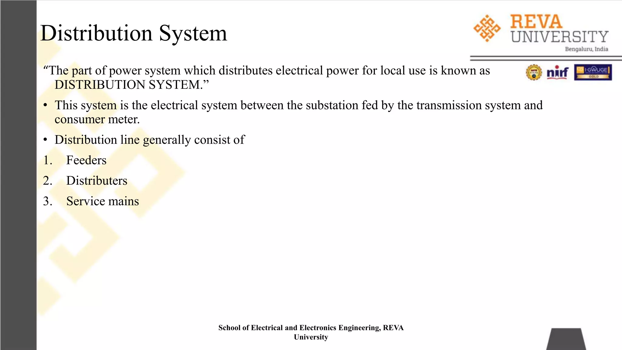 Distribution System Planning and Design | PPTX