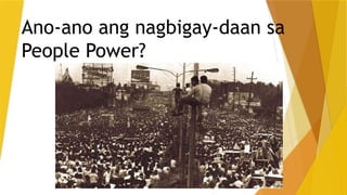 Mga Pangyayaring Nagbigay-Daan sa People Power 1 | PPTX
