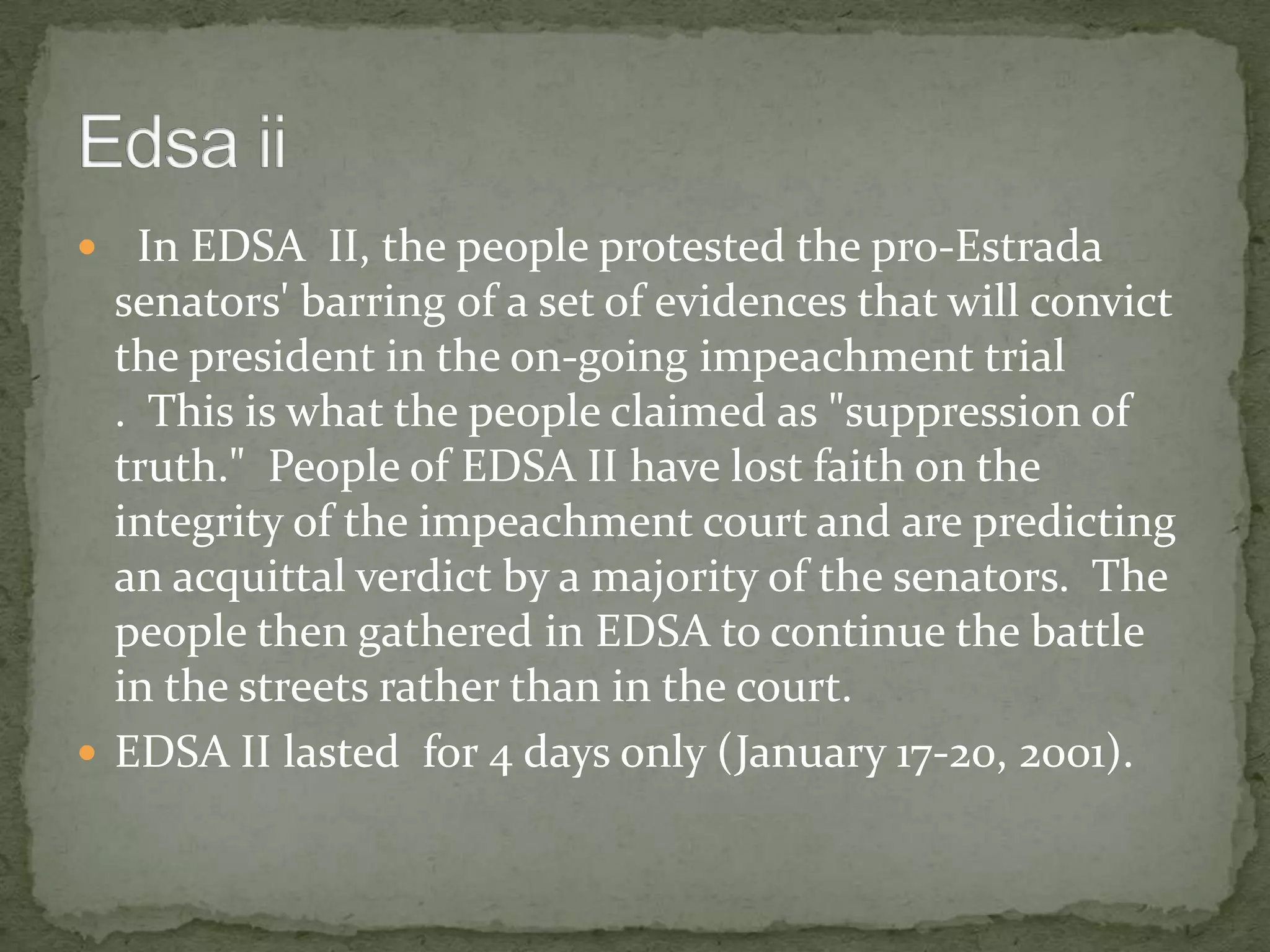 Edsa I and Edsa II | PPTX