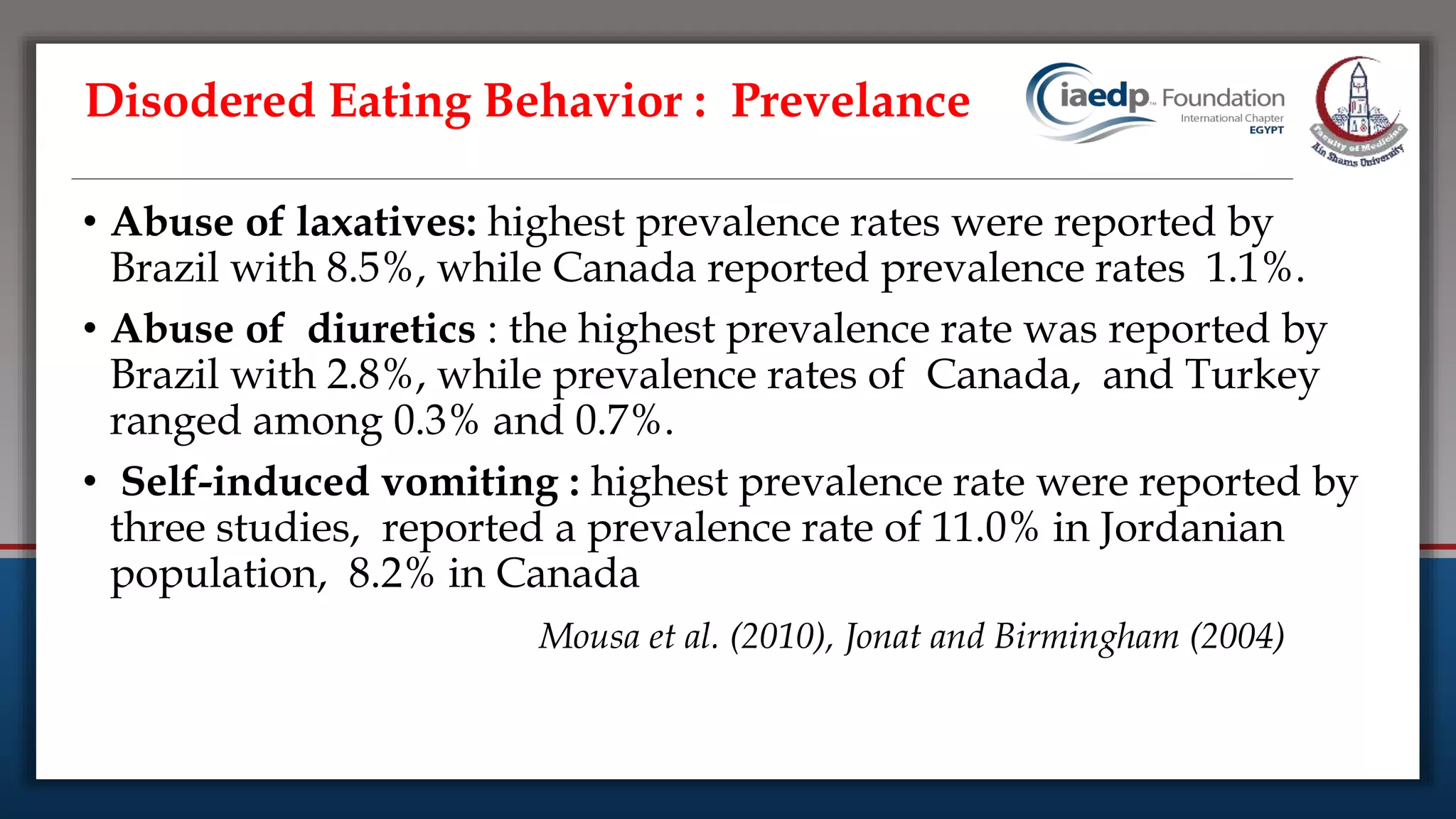 EDs and Disordered Eating disorders | PPTX