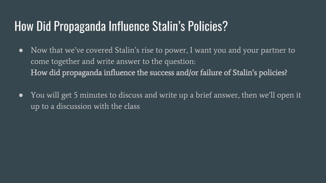 EDSC 304 - Digital Lecture - Stalin's Rise to Power | PPTX