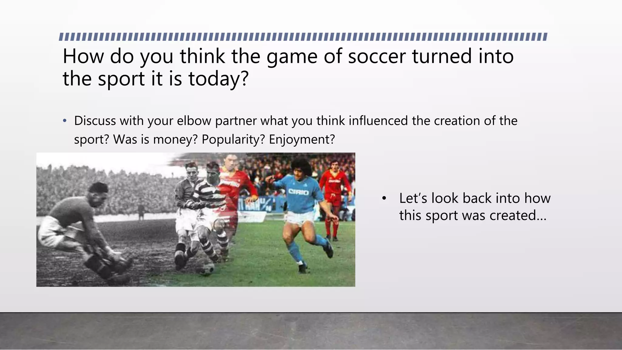 Teacher Lecture- Introducing Soccer | PPTX