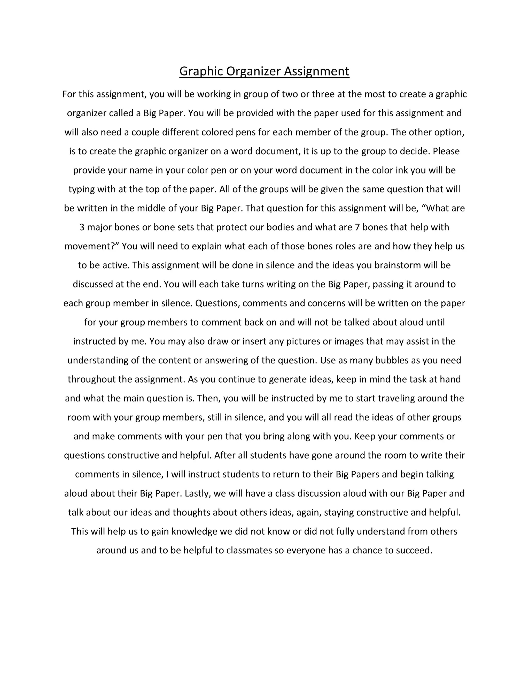 Edsc 304 graphic organizer assignment | PDF