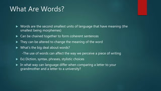 The Power of Language | PPTX