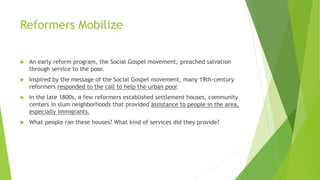 Social Gospel Movement 1800s