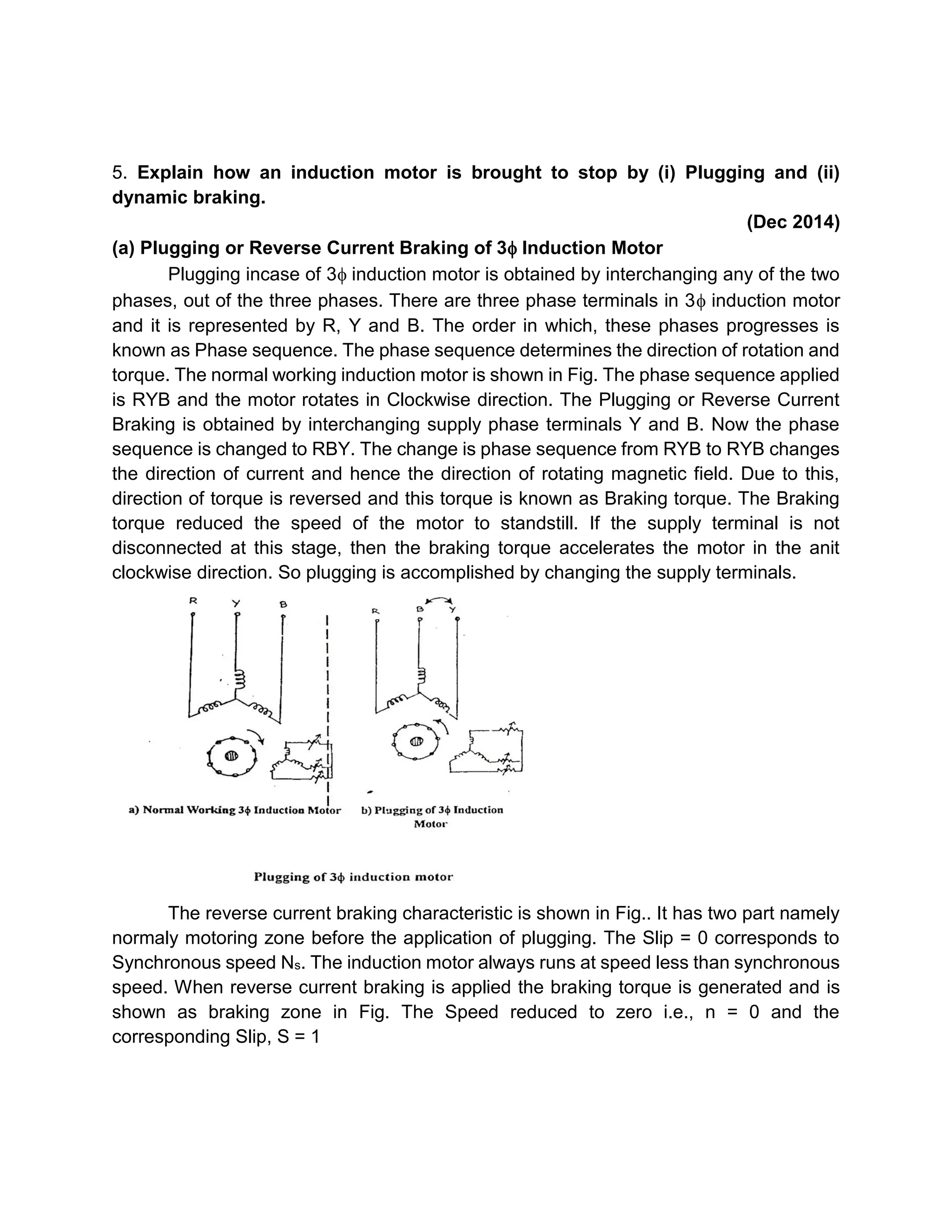 Electric Drives and Static Control notes | PDF