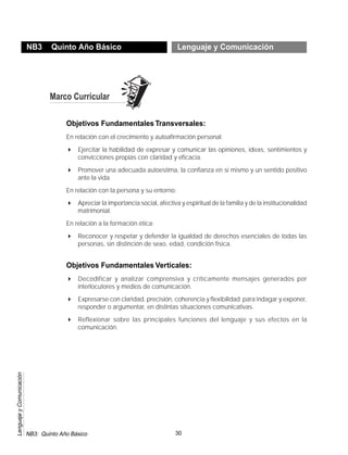 Objetivos Fundamentales Transversales NB2 | PDF | Education