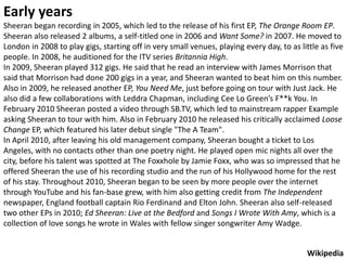 Ed sheeran biography | PPTX