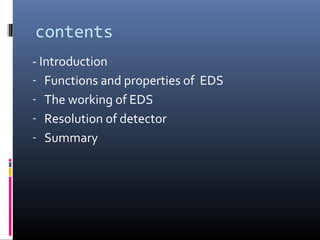 EDS in TEM and SEM | PPT