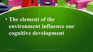 Lev Vygosky and Jean Piaget Theories of Learning | PPTX