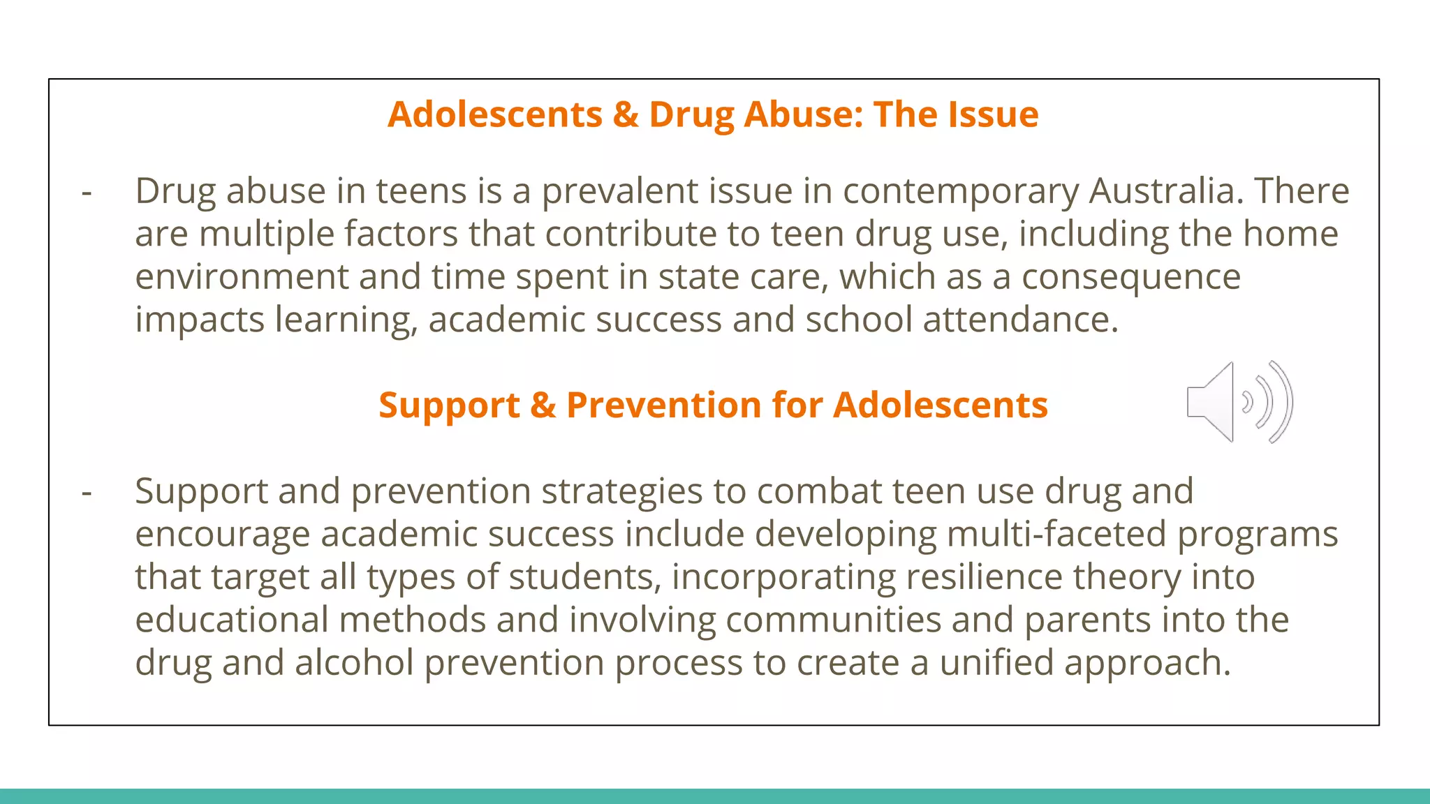 Drug Use & Adolescence | EDMS921 | Understanding Adolescence | PPT