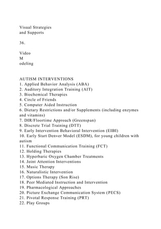 EDSP 377Autism Interventions1. Applied Behavior Analysis (ABA).docx