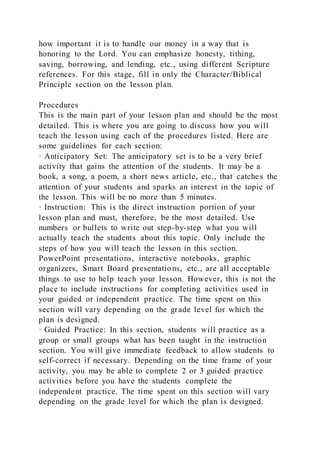 EDSP 410Unit Plan Differentiated Lesson Plan Assignment Instr | PDF