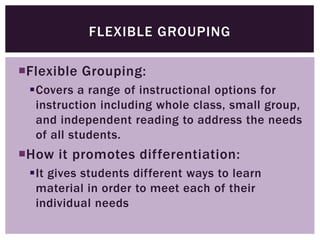 Edsp 710 flexible grouping | PPT