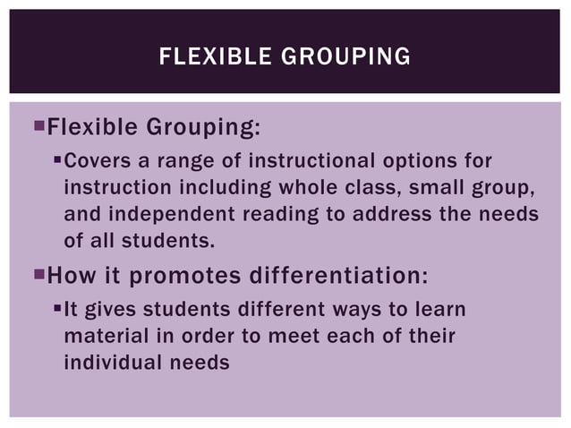 Edsp 710 flexible grouping | PPT