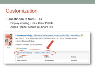 EDS selection & implementation @ CCC | PPT