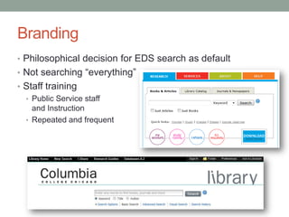 EDS selection & implementation @ CCC | PPT