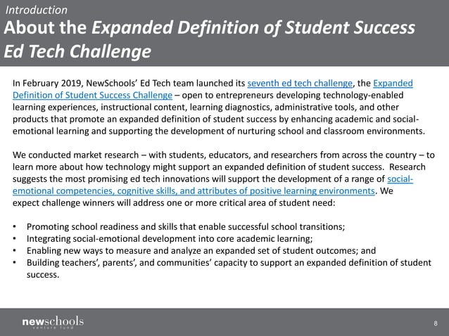 Expanded Definition of Student Success Market Map | PPT