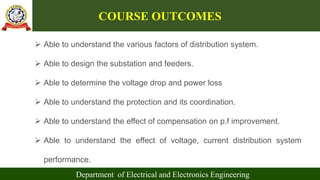 Electrical Distribution Systems: Syllabus | PPTX