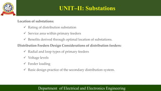 Electrical Distribution Systems: Syllabus | PPTX