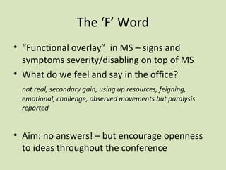 Ed Sum, functional neurological symptoms | PPT