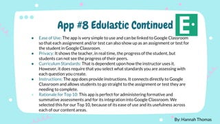 EDT-6200 Educational Apps Assignment | PPT